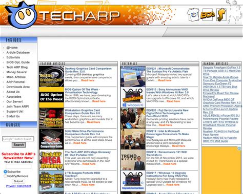 Welcome To The New Tech Arp