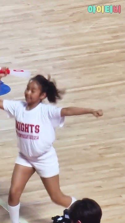 잠실 학생 체육관을 더 뜨겁게🔥 만드는 어린이 치어리더 팝콘 제니 응원 직캠｜230405 Sk나이츠 Youtube