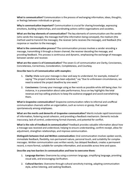 Pce Short Pdf Communication Social Psychology