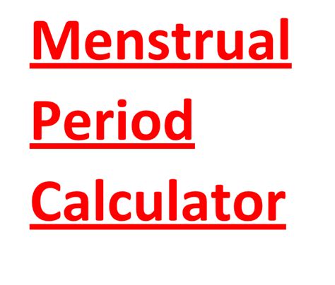 Menstrual Period Calculator Easy Was To Calculate Periods Medical Babes Corner