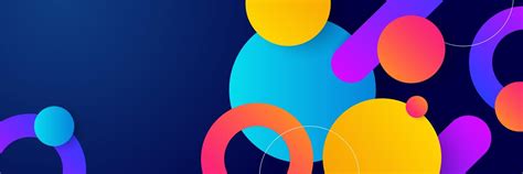Premium Vector Abstract Circle Colorful Banner Background Color Gradient Abstract Background
