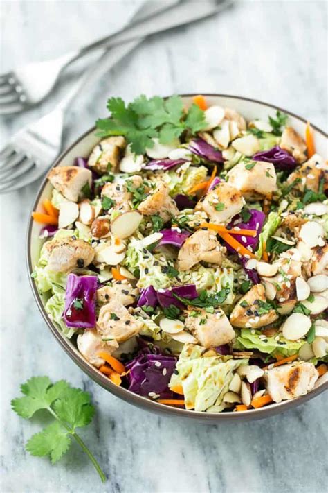 Delicious Asian Chopped Chicken Salad Healthy Fitness Meals