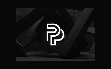 Letter Pp Minimalist Simple Logo 286455 Templatemonster