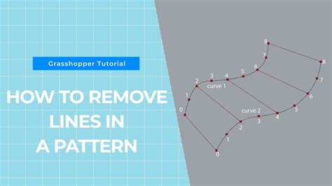 How To Remove Lines In A Pattern In Grasshopper Beginner Tutorial Cull Pattern Youtube