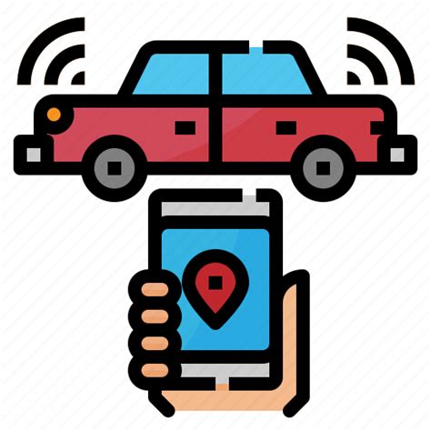 Car Gps Internet Things Wifi Icon