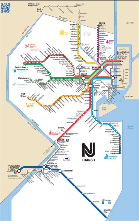 Map Of Nyc Commuter Rail Stations And Lines