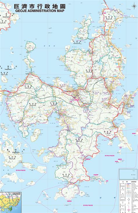 지도로 보는 거제 거제시 행정지도 2012 거제시 데이터포털