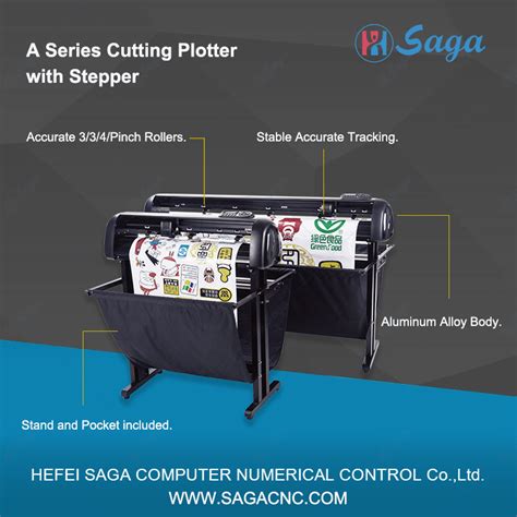 A Series Digital Vinyl Cutter Plotter With Stepper Motor For Self Adhesive Sticker Label