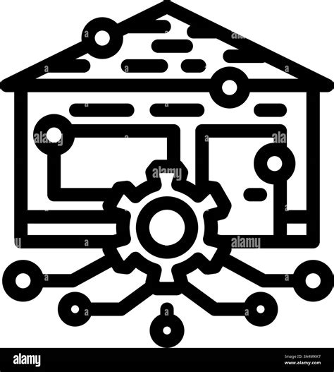 Smart Home Automation Ai Integration Line Icon Vector Illustration Stock Vector Image And Art Alamy