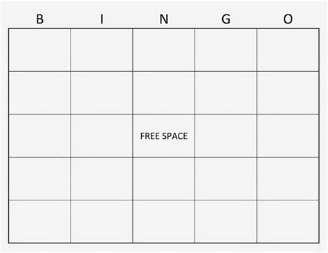 Fresh Blank Bingo Card Template Microsoft Word Sparklingstemware