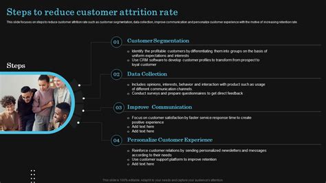 Steps To Reduce Customer Attrition Rate Optimize Client Journey To Increase Retention Ppt Slide