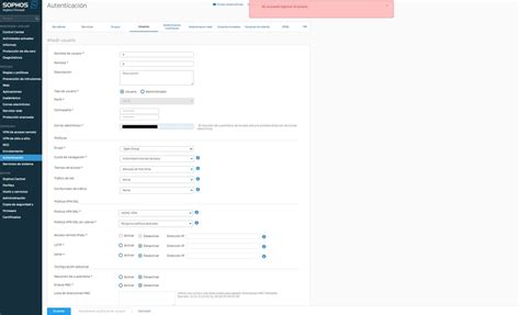 I Cannot Create A User Or Log In To The User Portal Discussions Sophos Firewall Sophos