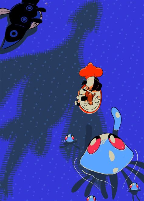 Ethan Lapras Lugia Tentacruel Mantine And 1 More Pokemon And 1 More Drawn By Tyako 089