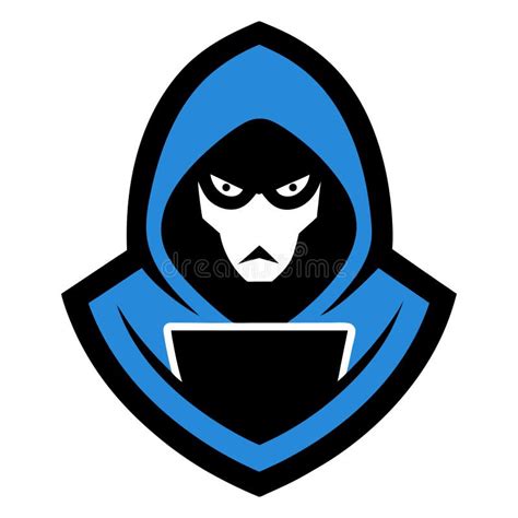 Hacking Mascot Logo Futuristic Cybersecurity And Tech Themed Character