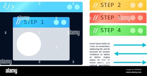Program Window And Title Bar Infographic Chart Design Element Set Stock Vector Image Art Alamy