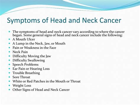 What Are Warning Signs Of Head Neck Cancer At Bernard Blevins Blog