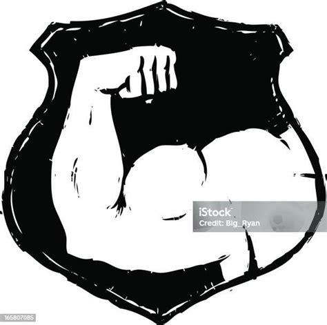 스케치 근육 배지 근육질 체격에 대한 스톡 벡터 아트 및 기타 이미지 근육질 체격 만화 배지 Istock