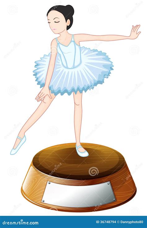 A Trophy For Ballet Dancing Stock Vector Illustration Of Lady Female 36748794