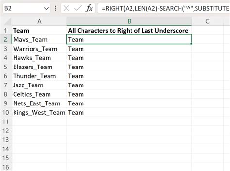 Excel A Formula For Right Until Specific Character