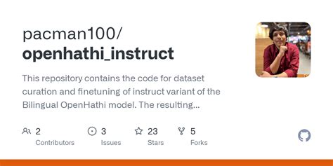 Github Pacman100openhathiinstruct This Repository Contains The