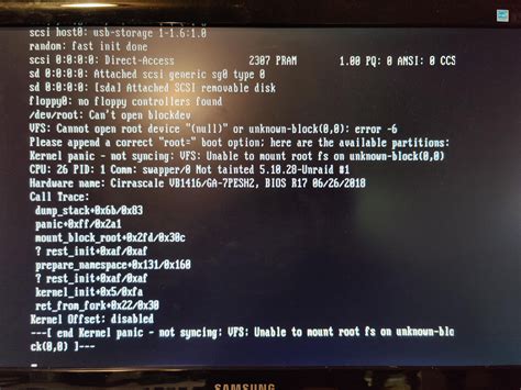 Kernel Panic Error Usb Wont Boot Runraid