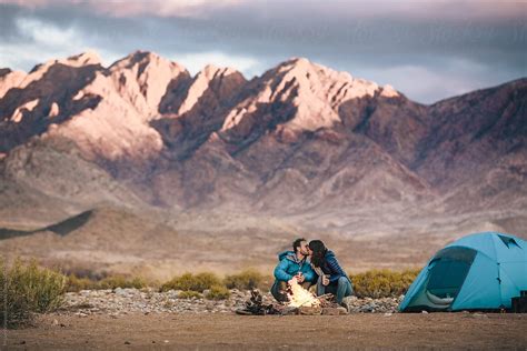 Romantic Campfire Camping By Stocksy Contributor Juno Stocksy