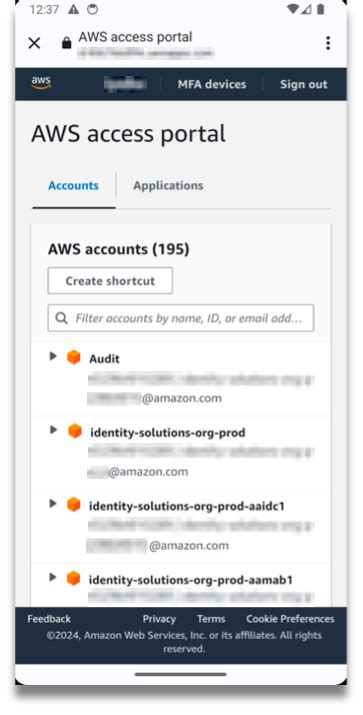 Sign In To Aws Console Mobile Application With An Aws Access Portal Or Third Party Idp Url Aws
