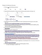Bonding II Unit Assessment Lewis Structures Molecular Course Hero
