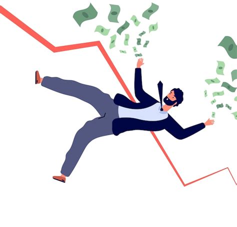 아래로 떨어지는 사업가 무료 벡터