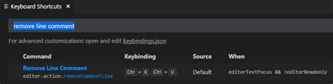 Comments What Is Shortcut For Uncomment In Visual Studio Code Stack Overflow