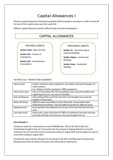What Is Capital Allowance And Capital Works At Scarlett Butler Blog