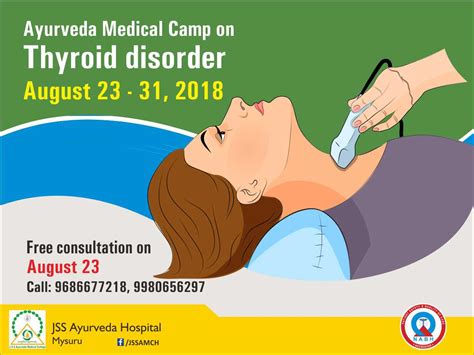 Health Camp On Thyroid Disorder Jss Ayurveda Hospital Mysuru