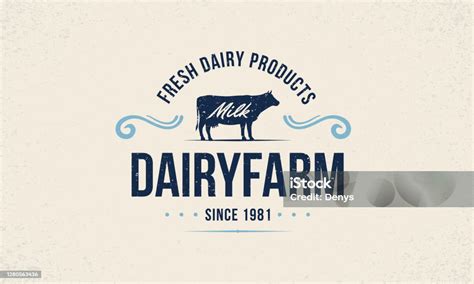 우유 젖소 로고 유제품 농장 트렌디 한 로고 엠블럼 소 실루엣 포스터 빈티지 타이포그래피 식료품 점 식품 시장 레스토랑그래픽 엠블럼 템플릿 벡터 일러스트레이션 치즈에 대한