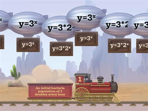 Writing Exponential Functions Balloon Pop