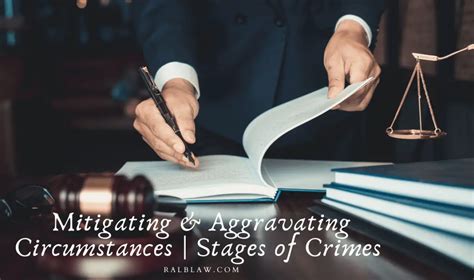 Mitigating And Aggravating Circumstances Philippines Stages Of Crimes