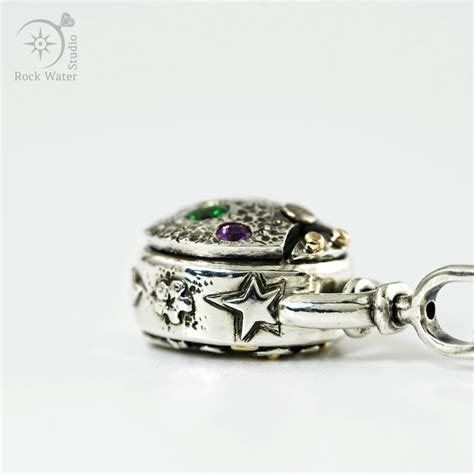 Ladybug Compass Pendant Rock Water Studio