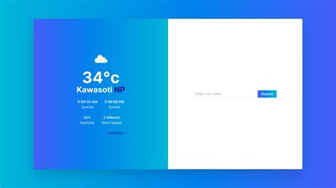 Simple Weather App In React Js Using The Class Based Component Created This Simple Project To