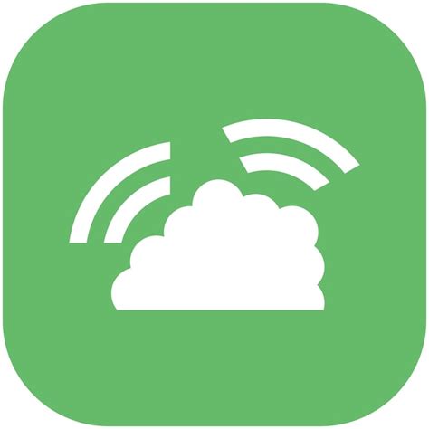 Premium Vector Cloud Wifi Vector Icon Illustration Of Cloud Computing
