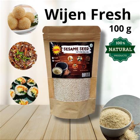 Jual Wijen Wijen Putih Biji Wijen Biji Wijen Putih Wijen 100 Gram Shopee Indonesia