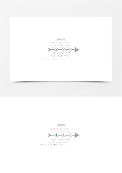 简约项目罗列ppt鱼刺图模板