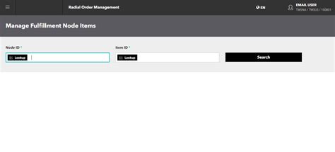 Manage Fulfillment Node Items