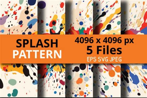 Colorful Paint Splash Pattern Graphic By Rakibs · Creative Fabrica