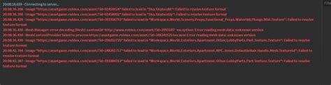 Assets Failing To Load Entirely Studio Bugs Developer Forum Roblox