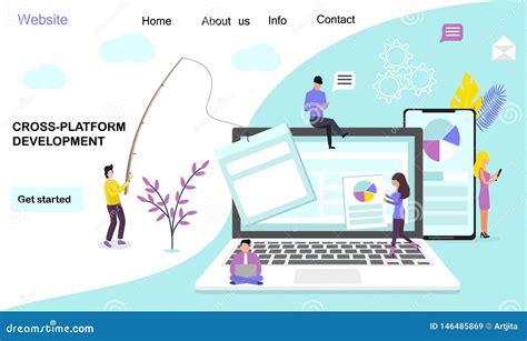 Cross Platform Developmen Stock Illustration Illustration Of Application 146485869
