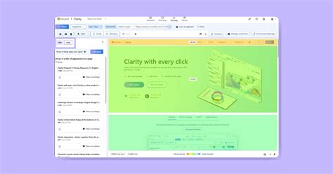 Microsoft Clarity Updates Area Maps And Heatmaps Enhance User Experience