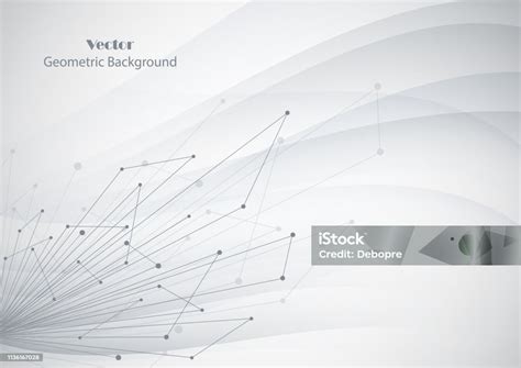 연결 된 라인과 점으로 추상적인 기하학적 배경 벡터 일러스트 레이 션에 물결 흐름 배경 0명에 대한 스톡 벡터 아트 및 기타 이미지 0명 개념 개념과 주제 Istock