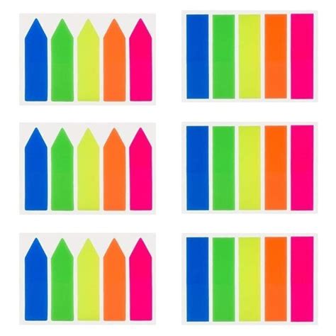 스티커 색인 탭 쓰기 가능한 색상 투명 평면 페이지 마커 파일 노트 책 학교 선물 사무용품 840 개 노트북 및 쓰기 패드