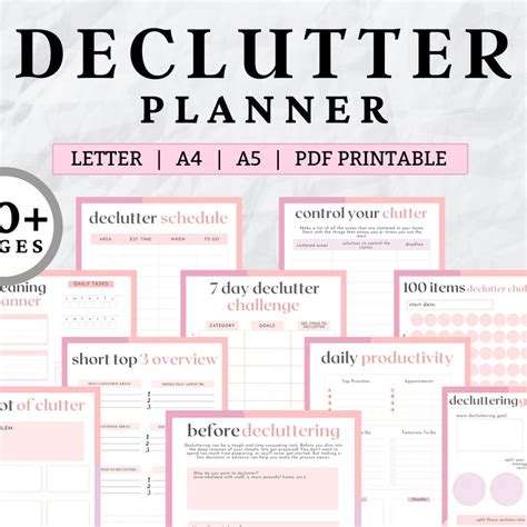 Declutter Planner Etsy
