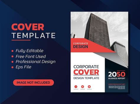 현대 비즈니스 연례 보고서 템플릿 프리미엄 벡터