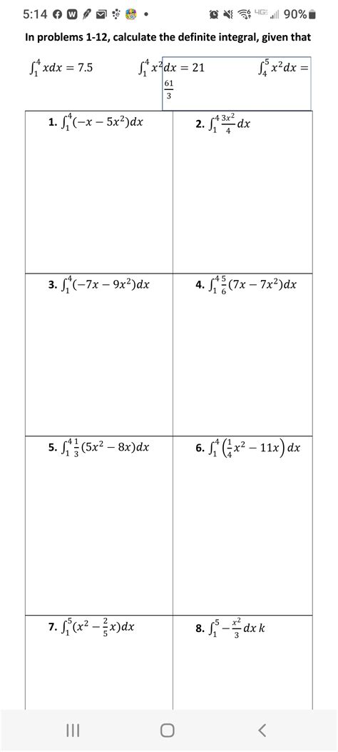 Solved In Problems 1 12 Calculate The Definite Integral Solved In Problems 1 12 Calculate The Definite Integral